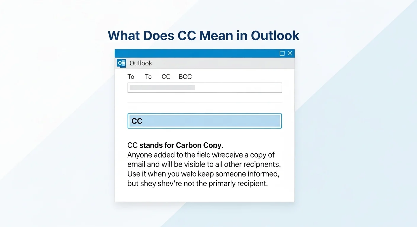 CC in Outlook: Meaning, Etiquette, and Best Practices in 2026
